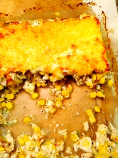Chicken & Sweetcorn bake - Sabiha's Kitchen